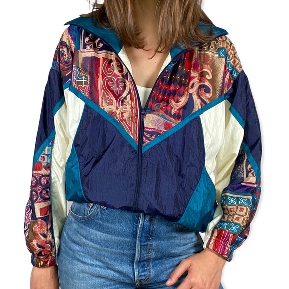 Vintage | Jackets & Coats | Vintage Retro Floral Bomber Jacket | Poshmark